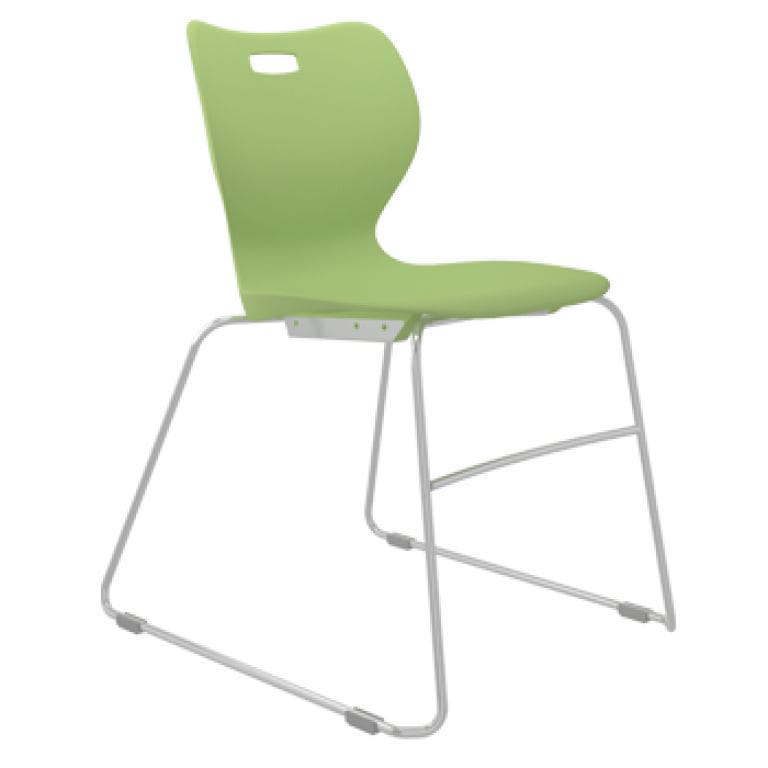 Contemporary chair - ALPHABET - artcobell - polypropylene / metal base ...