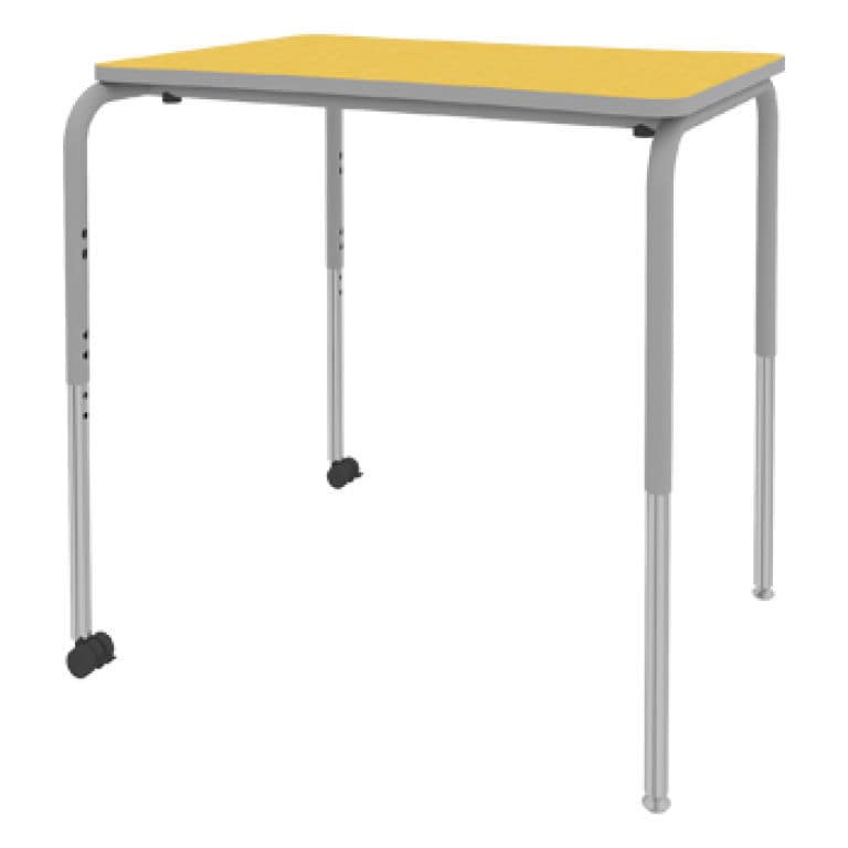 Contemporary classroom table - artcobell - laminate / metal base ...
