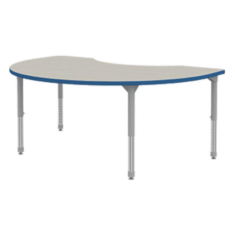 Contemporary classroom table - KIDNEY - artcobell - laminate / metal ...