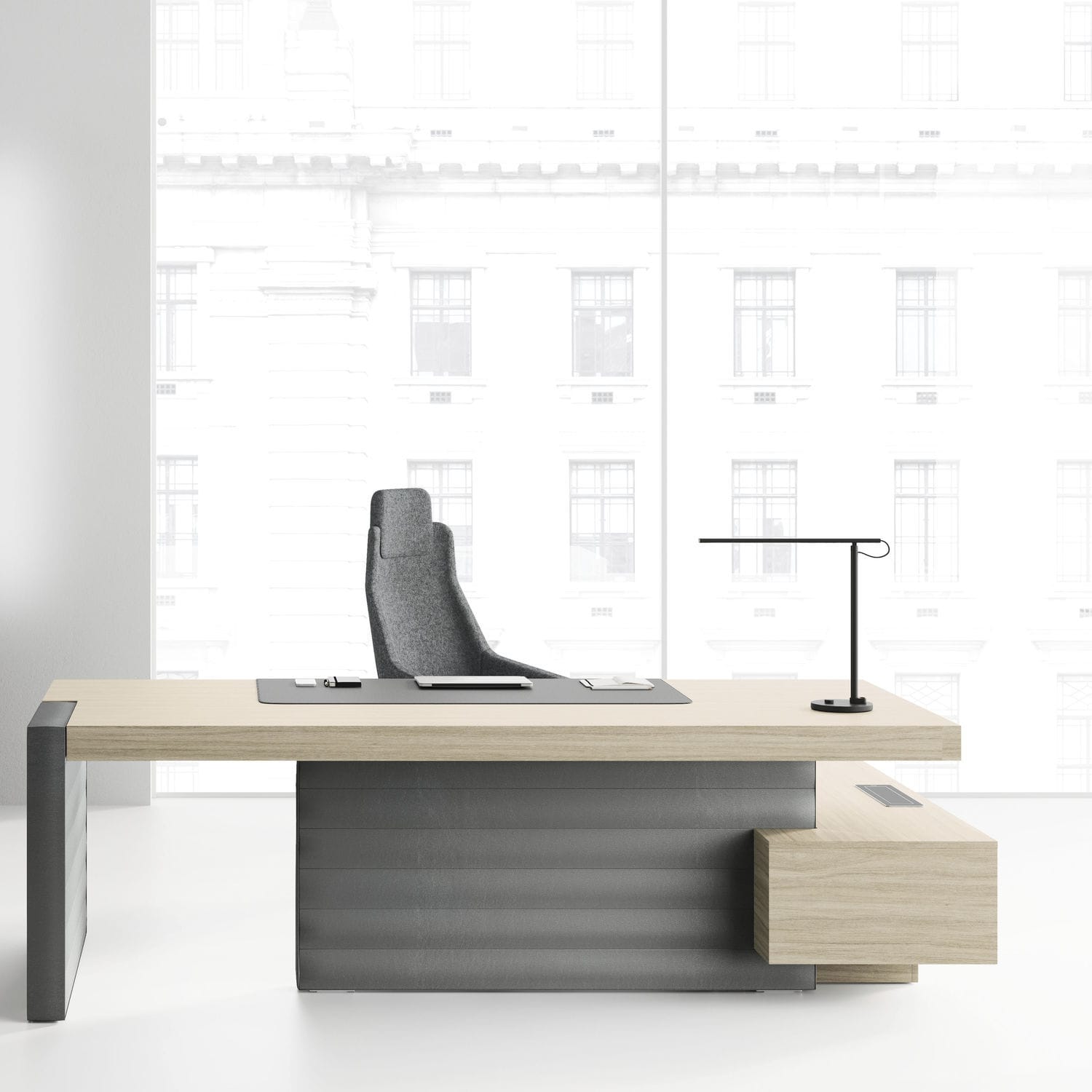 Executive desk - CONTACT - UFFICIO DESIGN ITALIA - free-standing ...