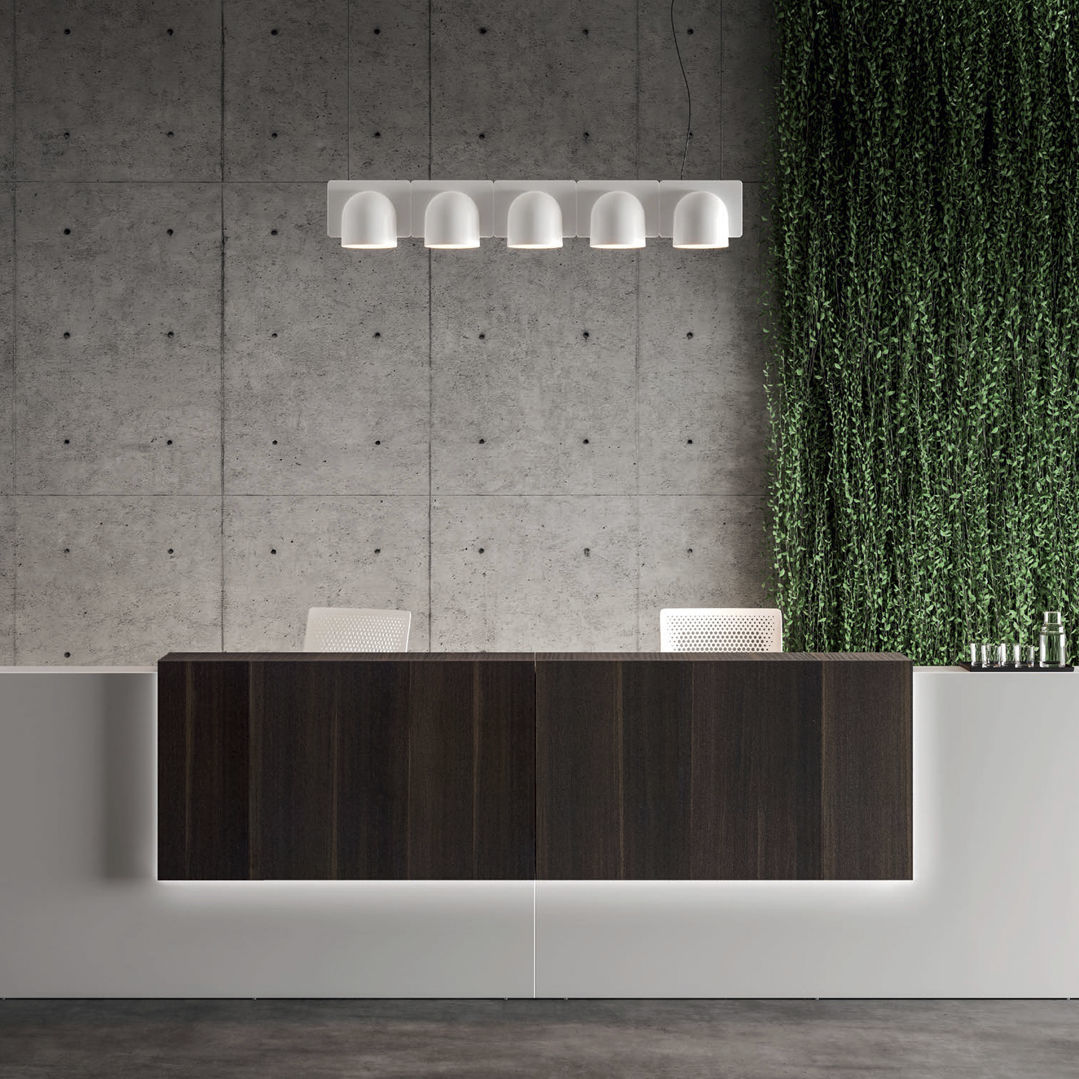 L-shaped reception desk - MODULAR - UFFICIO DESIGN ITALIA - U-shaped ...