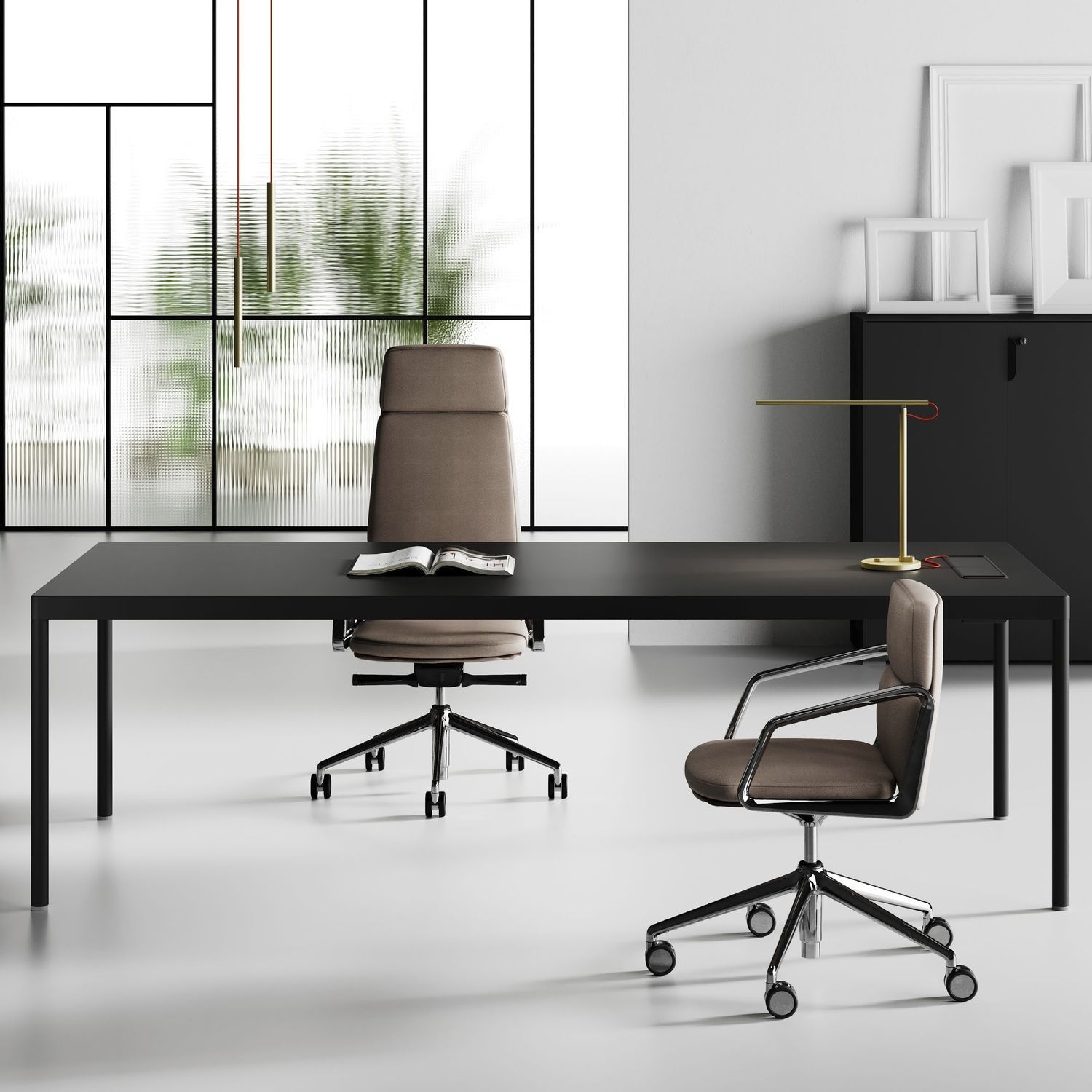 Executive desk - ROUND - UFFICIO DESIGN ITALIA - free-standing ...