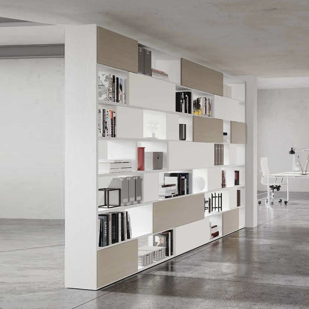 Free-standing bookcase - SPACE - UFFICIO DESIGN ITALIA - modular / wall ...