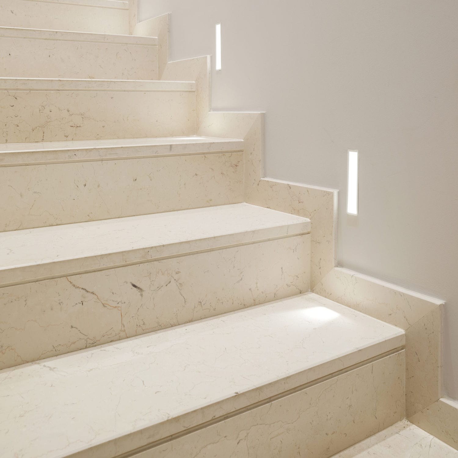 Recessed downlight - STEP 75 - Lucifero's - wall / LED / rectangular