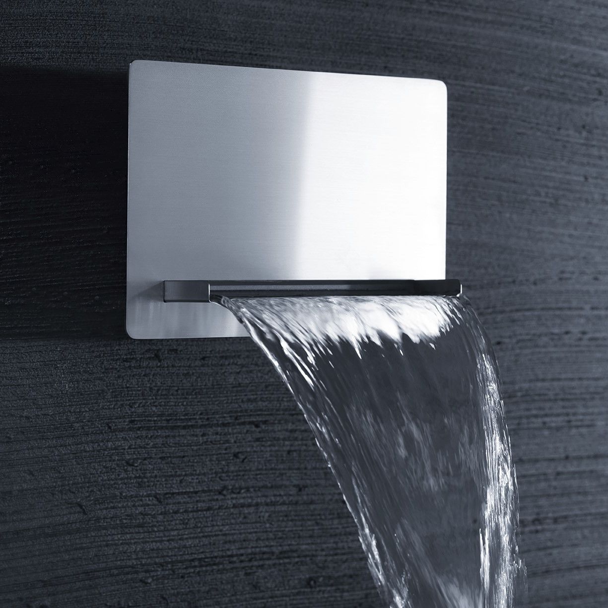 Wall-mounted shower head - SF096A - AQUAelite® - rectangular / waterfall