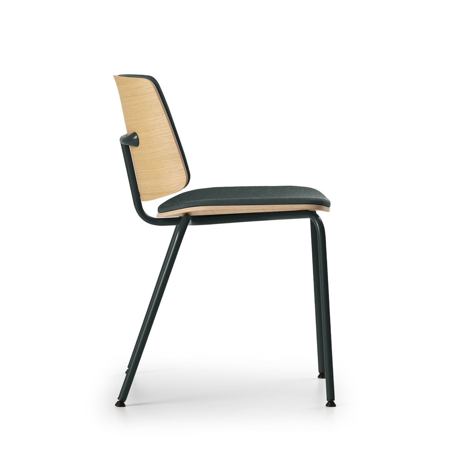Contemporary visitor chair - TAO - True Design srl - metal / wooden ...