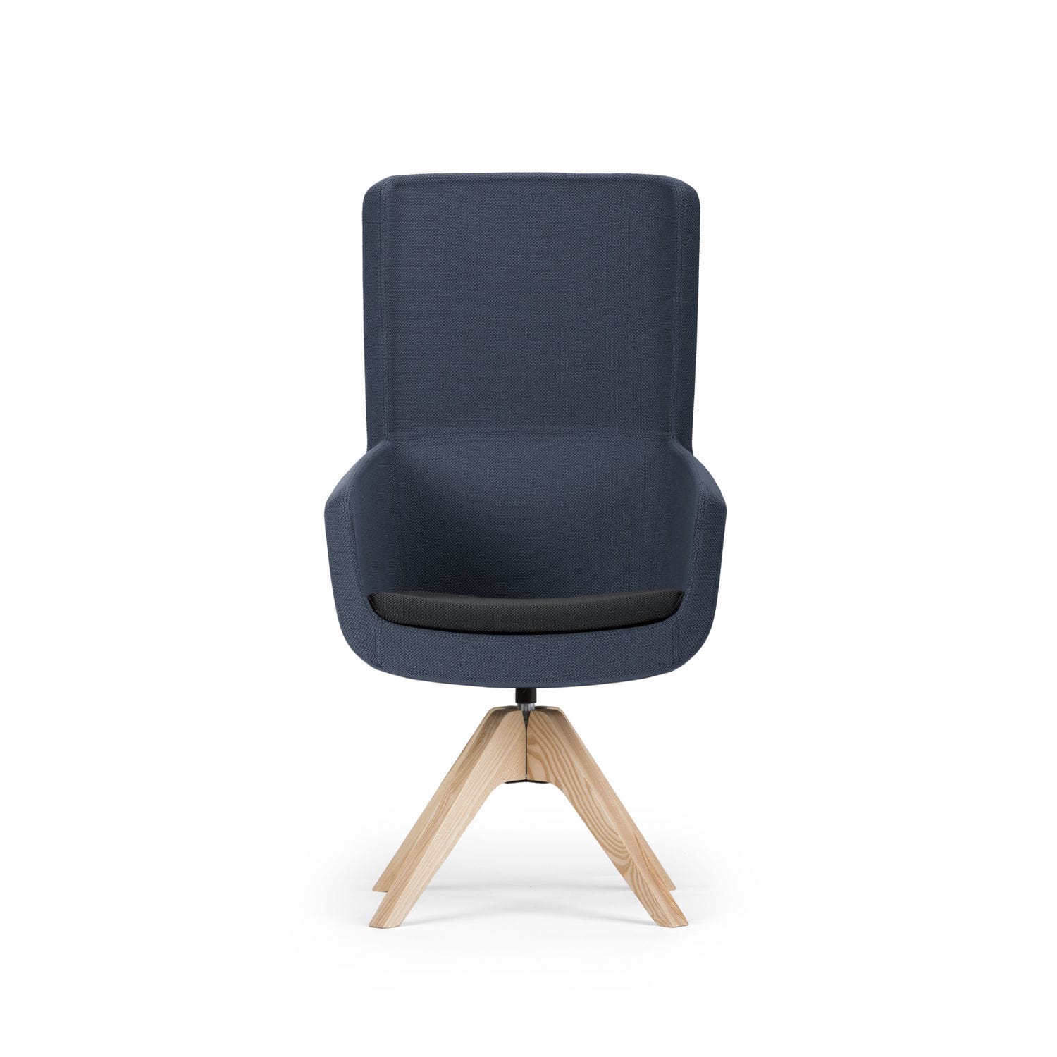 Contemporary armchair - ARCA - True Design srl - fabric / wooden / high ...