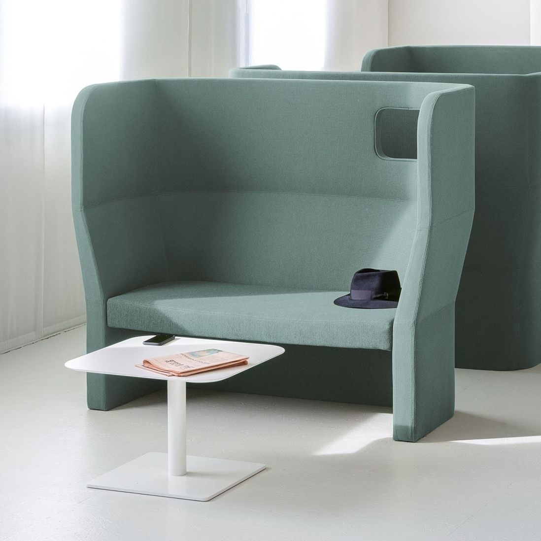 Contemporary coffee table - ORACLE - True Design srl - HPL / steel base ...