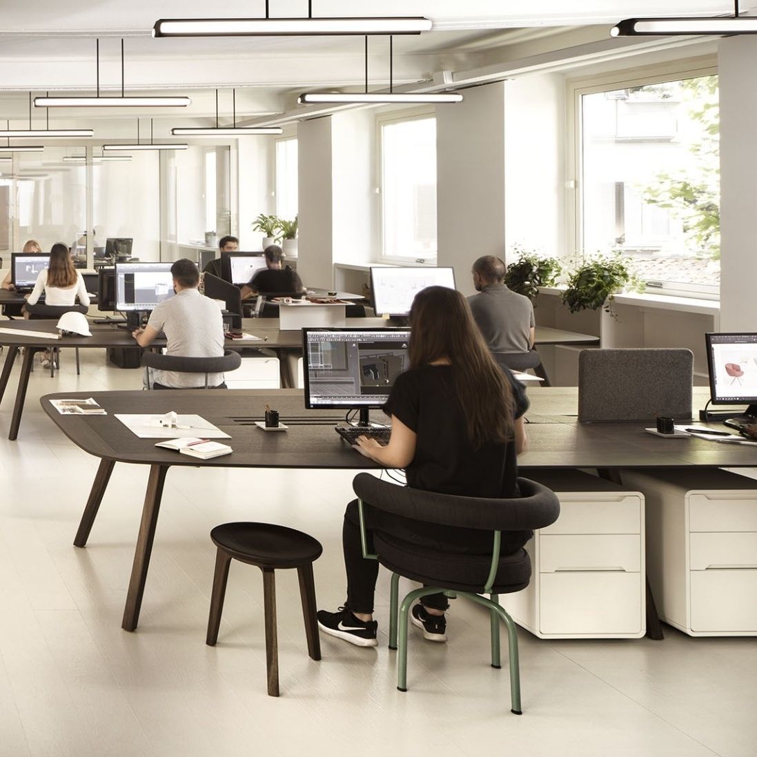 Workstation desk - WING - True Design srl - free-standing / multiplace ...