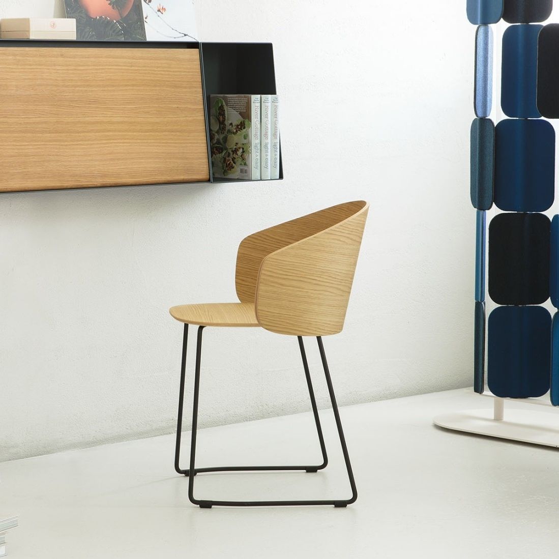 Contemporary visitor chair - NOT - True Design srl - indoor / wooden ...