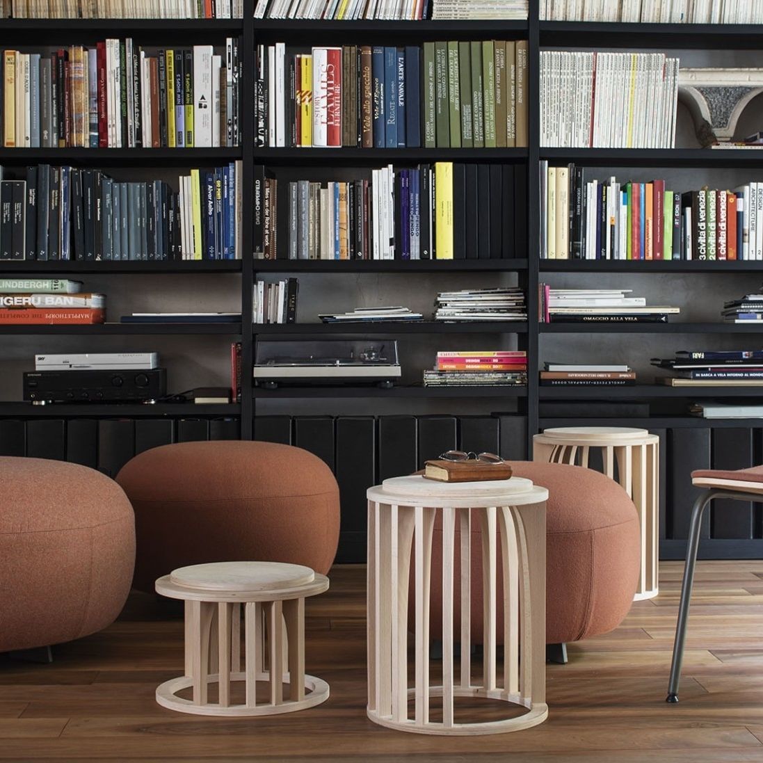 Contemporary stool - ANYWAY - True Design srl - beech / plywood ...