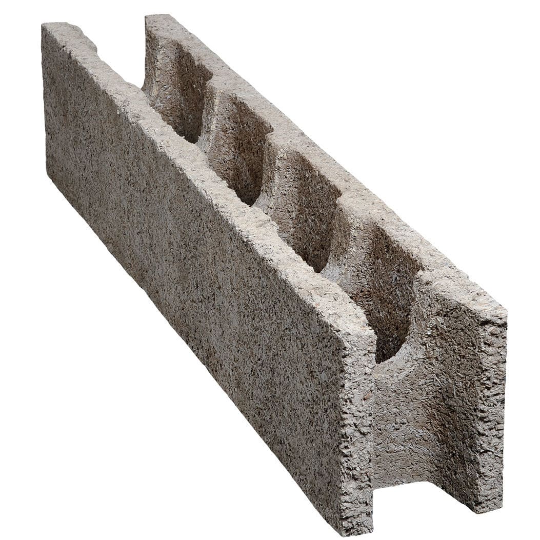 Wood fiber concrete shuttering block - NORMALSTEINE - isospan ...
