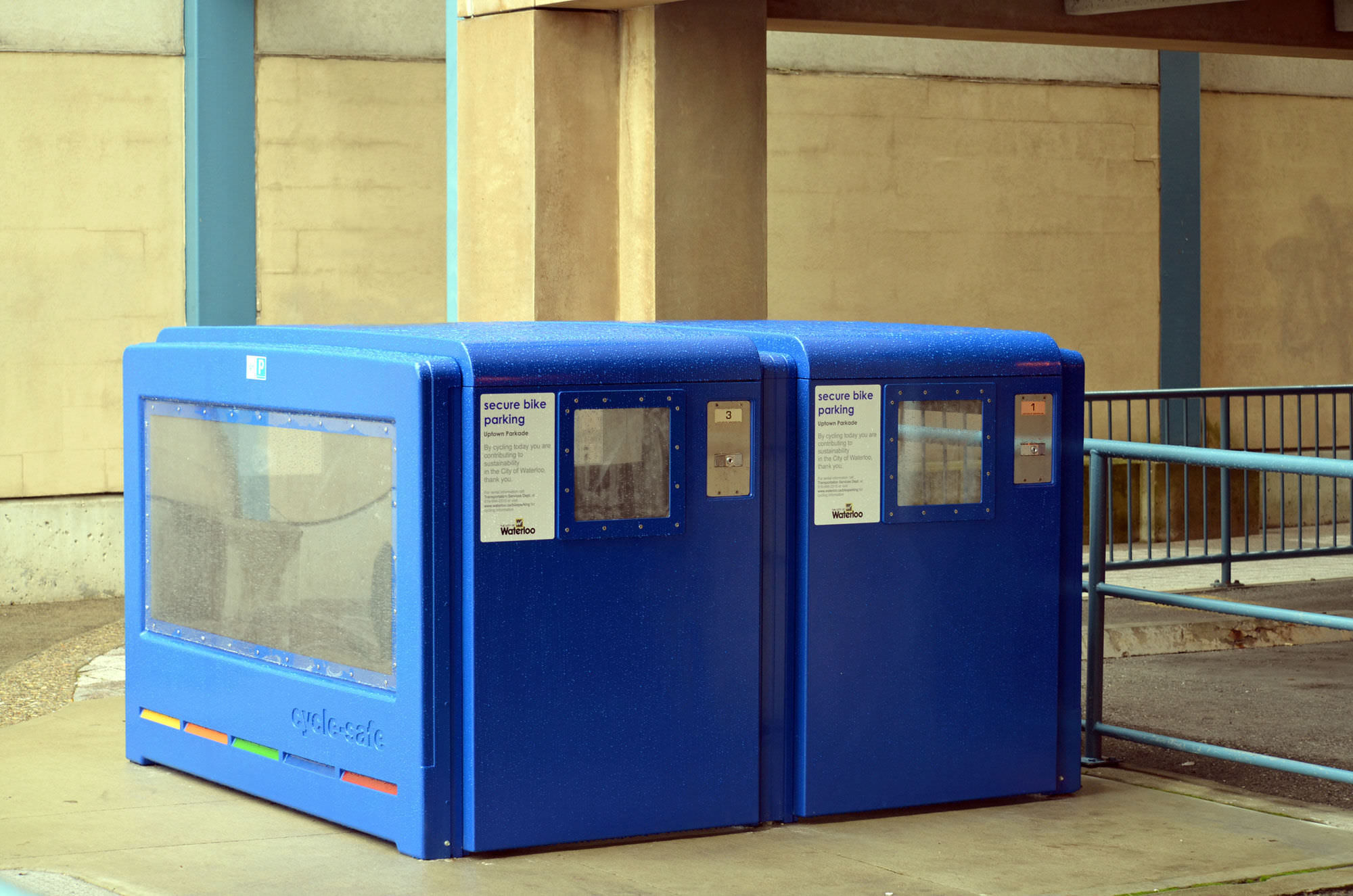 Secure cycle shelter - PROPARK® : VIEW-THRU™ - CycleSafe