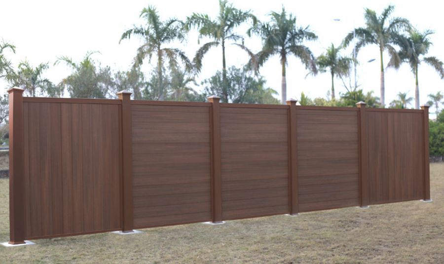 Fence with panels - ULTRASHIELD® - newtechwood - residential / WPC ...