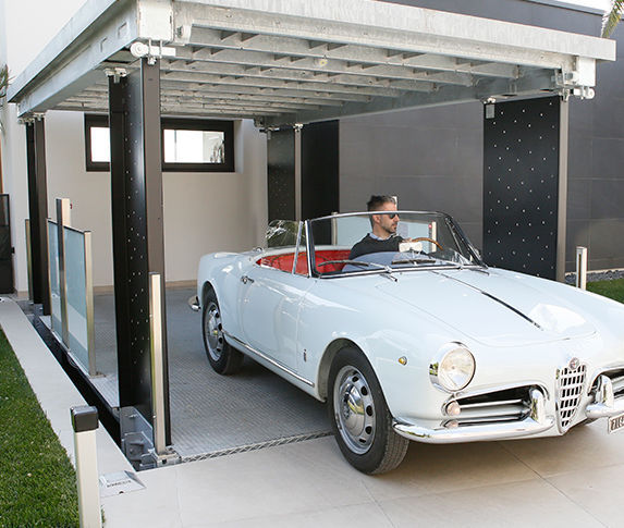 Electric car lift - C4S CCB / SCB - Green Park srl - home / outdoor