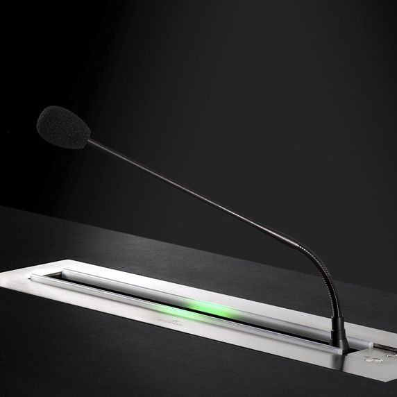 Retractable microphone - DYNAMICTALKH - Arthur Holm - conference table ...