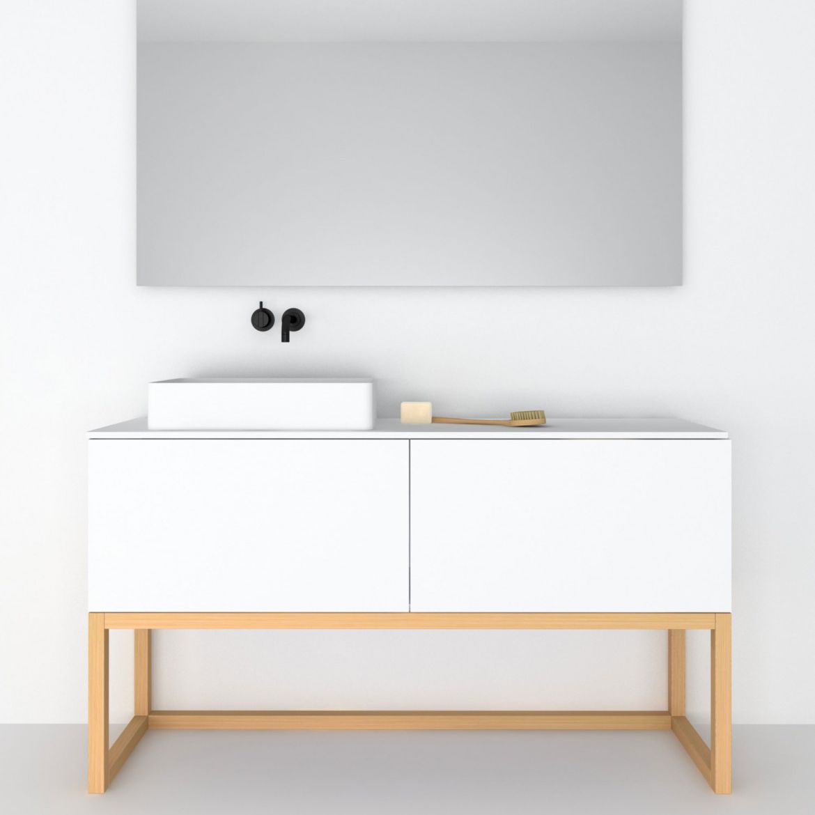 Double washbasin cabinet - 160 SOBRE 2C - CODIS - free-standing ...