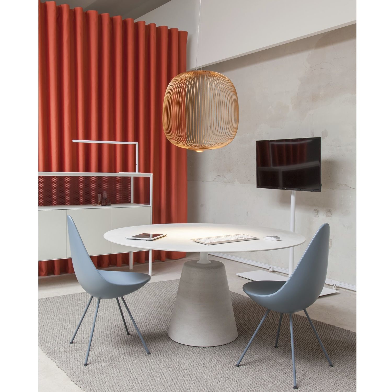 Upholstery fabric - DEDALO - Equipo DRT - for curtain / plain / polyester