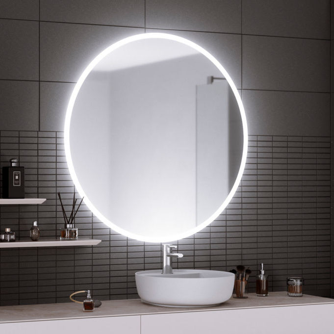 Wall-mounted bathroom mirror - NARCISSE - DECOTEC - contemporary ...
