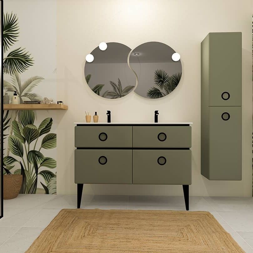 Wall-mounted bathroom mirror - LES INSÉPARABLES - DECOTEC ...