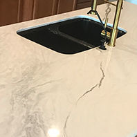 Composite countertop - iCoat - epoxy / kitchen / white