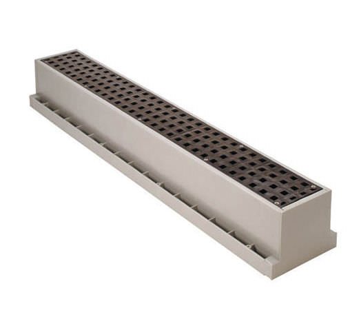 Drainage channel with grating - TR1 - Tuf-Tite, Inc - concrete / street