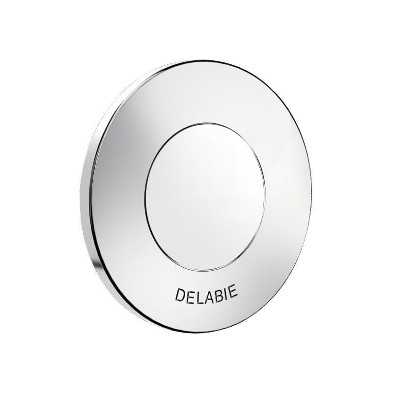 Single toilet flush plate - TEMPOFLUX 1 - DELABIE - for public washroom