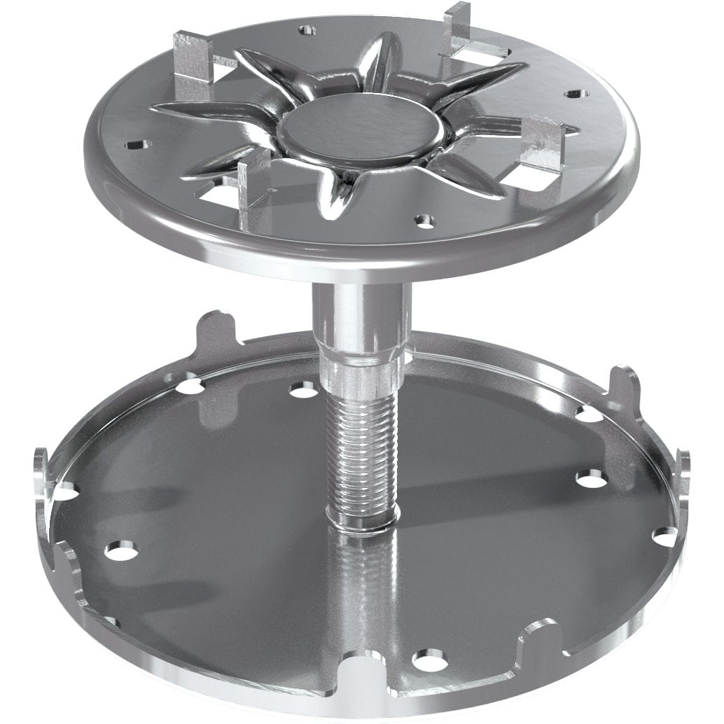 Galvanised steel raised floor pedestal - STEELMART - IMPERTEK Srl ...