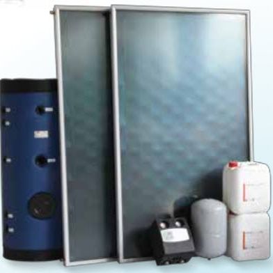 Hot water production solar kit - FCK - Sole - forced circulation / for ...