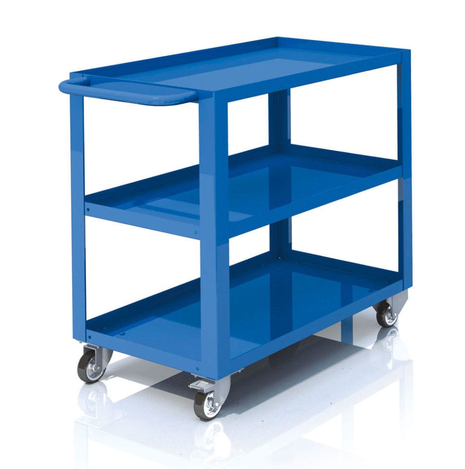 Commercial trolley - C100 - TECNOTELAI - folding / sheet metal / tray