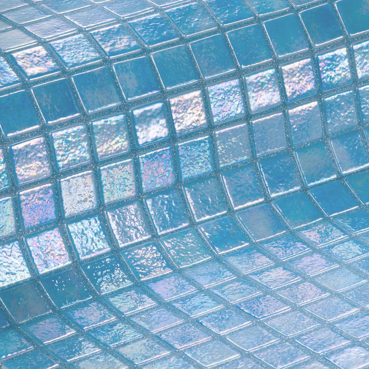 Glass mosaic tile - AZUR 25 - EZARRI MOSAICO - high-gloss / indoor ...