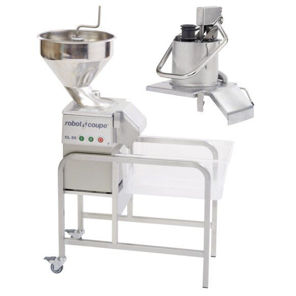 Commercial vegetable cutter - CL 55 2 FEED-HEADS - Robot Coupe