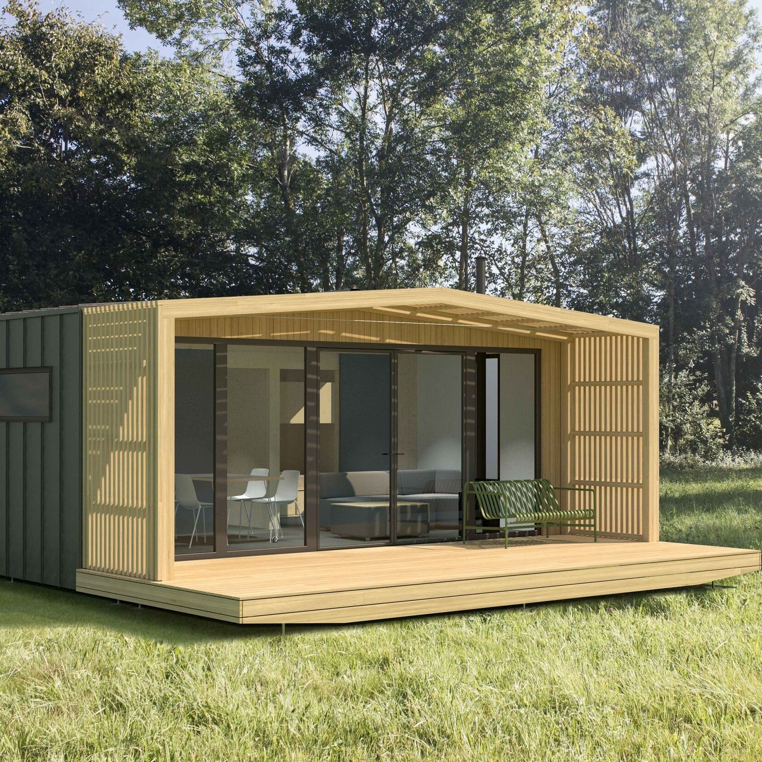Prefab micro-house - PAM - iwoodlove - modular / contemporary / wooden