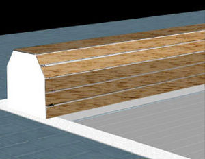 Security swimming pool cover - LUX WOOD - Aqua Cover - for above-ground ...