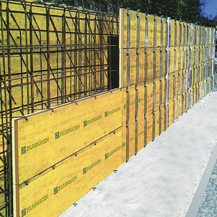 Plywood formwork panel - MANO - Plasmacem - for wall