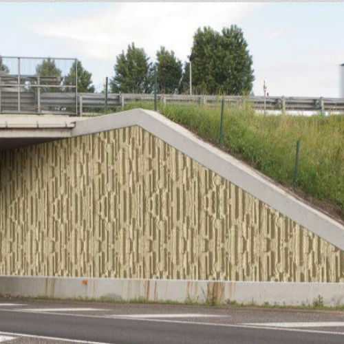 Wall form liner - 0919 - STONEWOOD - Plasmacem - 3D effect / stamped ...