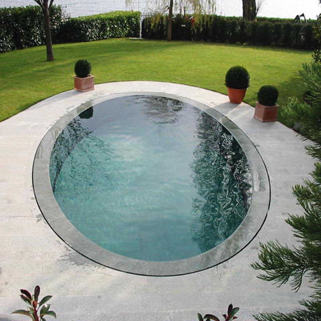 Swimming pool movable floor - WATCH - AQUALIFT INDUSTRIE - stone