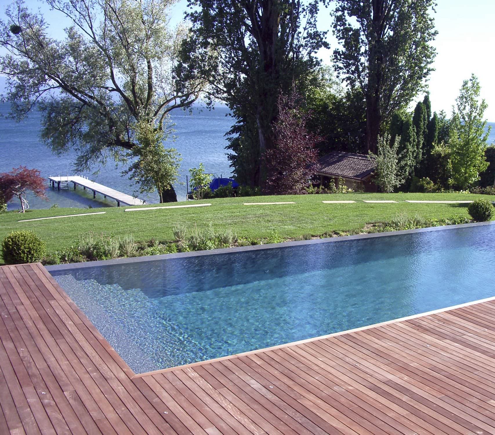Swimming pool movable floor - LAKESIDE - AQUALIFT INDUSTRIE - stone