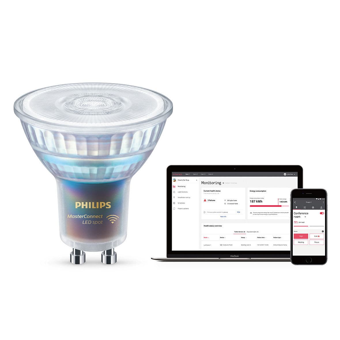 LED bulb - MASTERCONNECT GU10 - PHILIPS LIGHTING