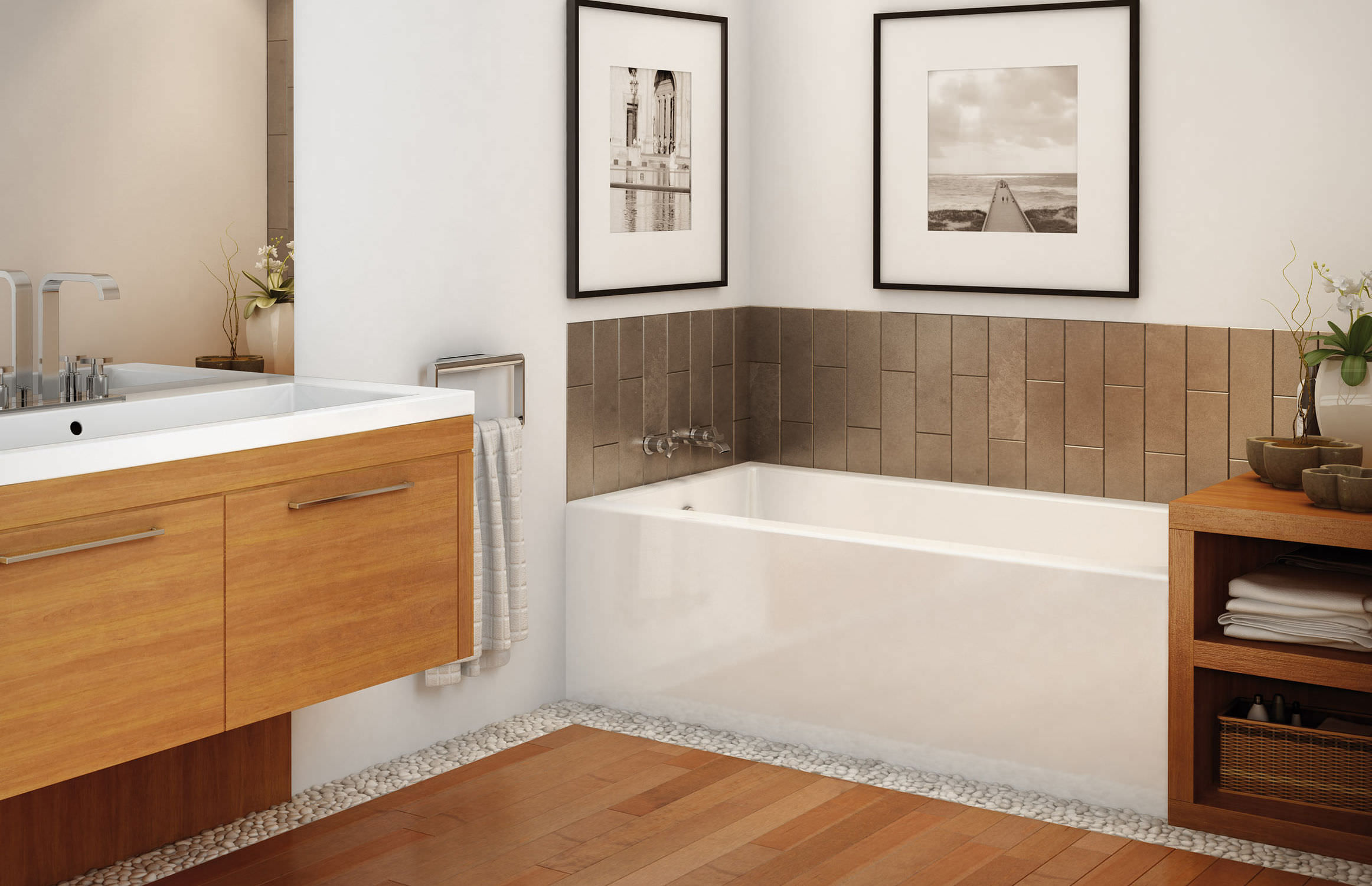 Free-standing bathtub - RUBIX 6030/6032 - MAAX bathroom - white
