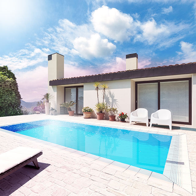 Swimming pool with perimeter overflow - SUNPOOL - PROCOPI - integrated ...