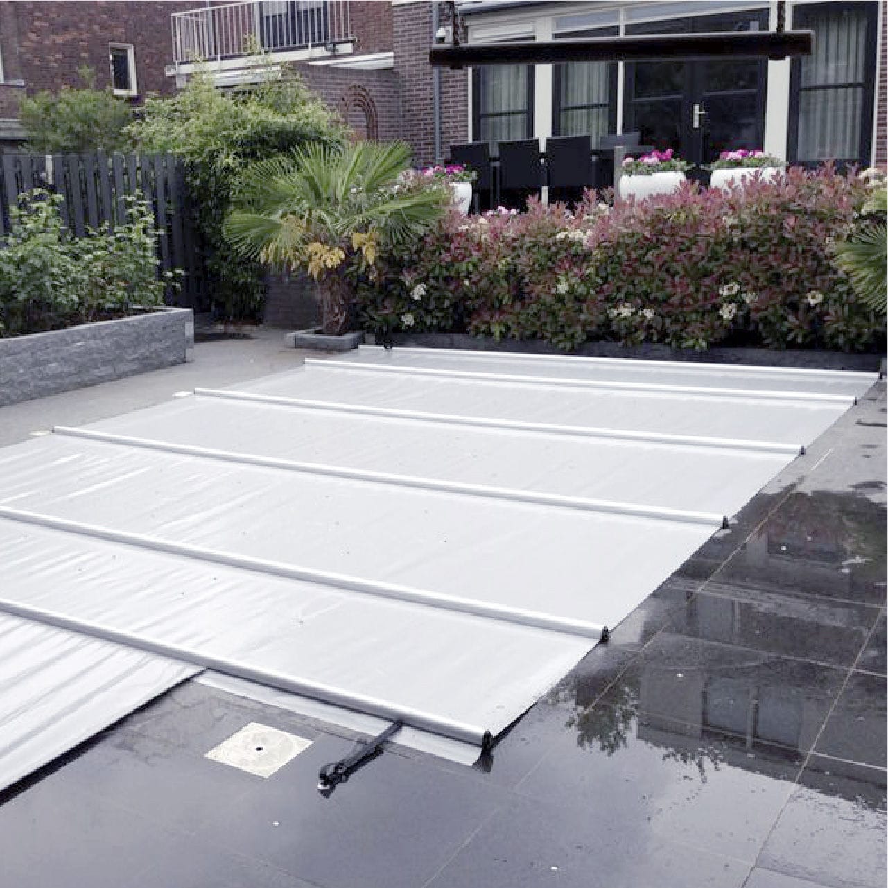 Swimming pool cover with rods - CBE-650 - PROCOPI - security / for in ...