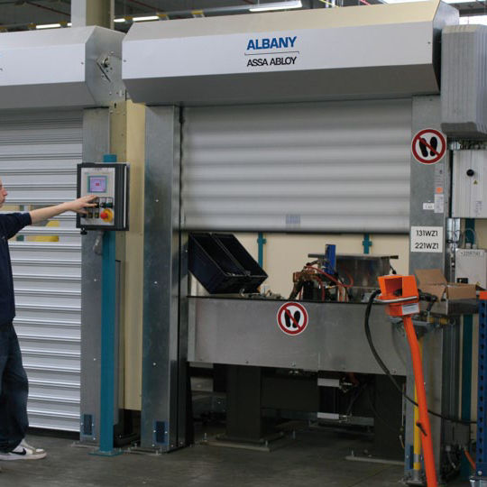 Roll-up industrial door - RP2000 - ASSA ABLOY - steel / aluminum ...