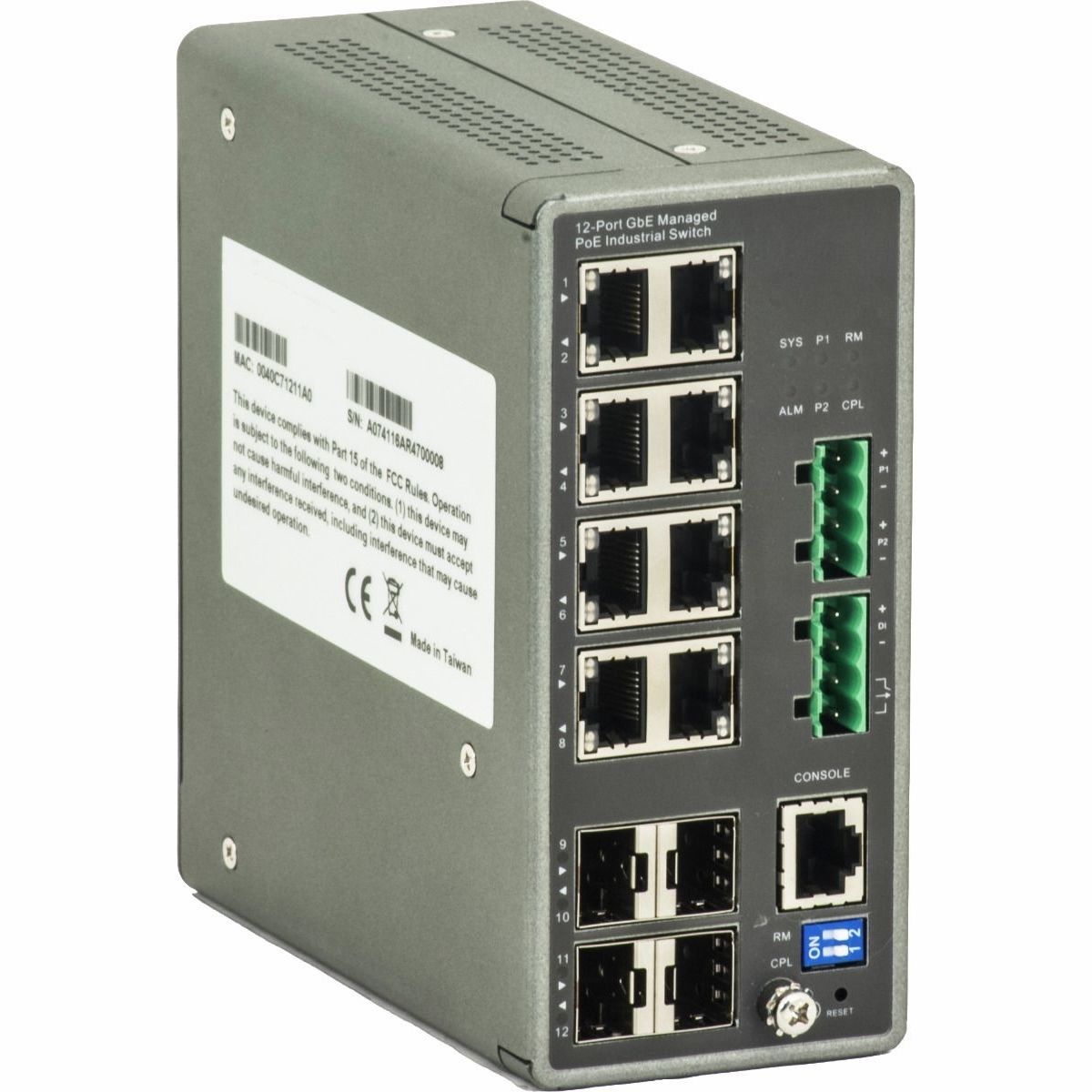 Ethernet interface module - RY-LPIGE-804GBTME - GEUTEBRÜCK - PoE