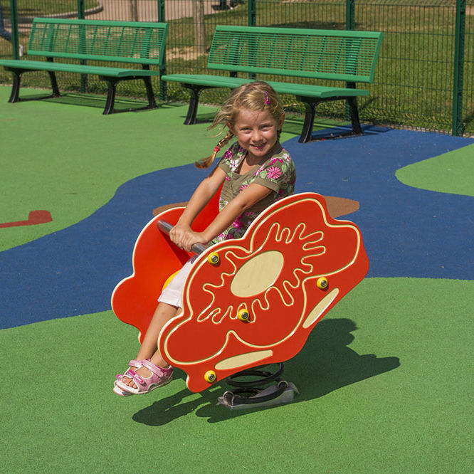 Plastic spring rocker - SOLO+ : FLOWER / JIN-0401 - HUSSON ...