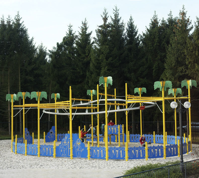 Cable slide for playground - SOLO+ : TELERALLY 1 / JTE-0028 - HUSSON ...