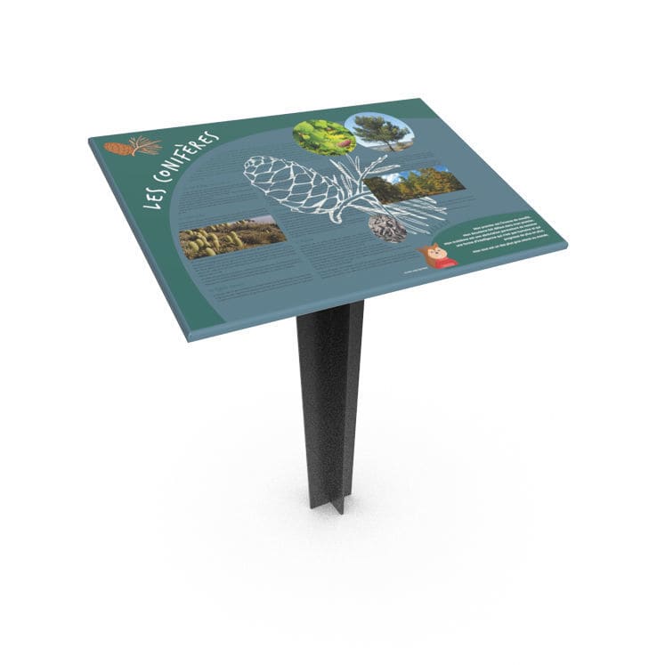 Signage lectern - ARTÉMIS - Empreinte signalétique - outdoor / thermo ...