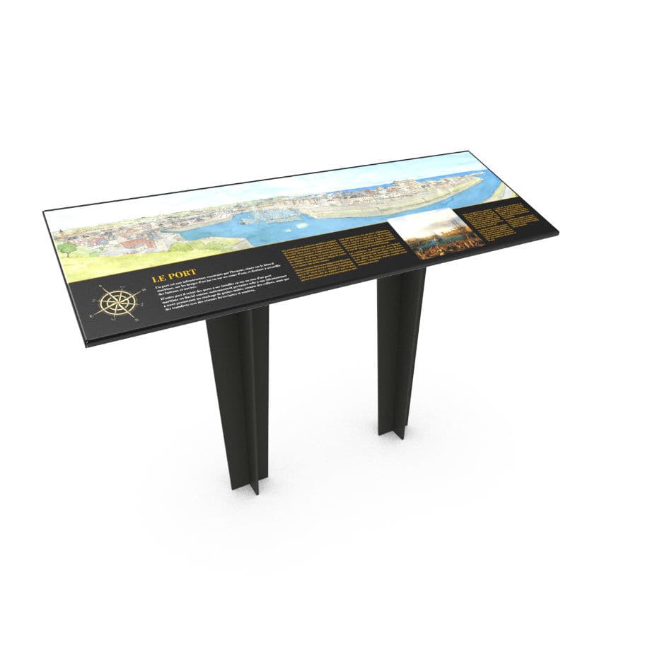 COR-TEN® steel orientation table - ARTÉMIS - Empreinte signalétique ...
