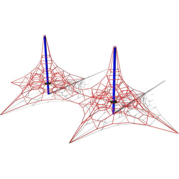 Playground climbing net - TWO TOWERS REGULAR - DYNAMO INDUSTRIES
