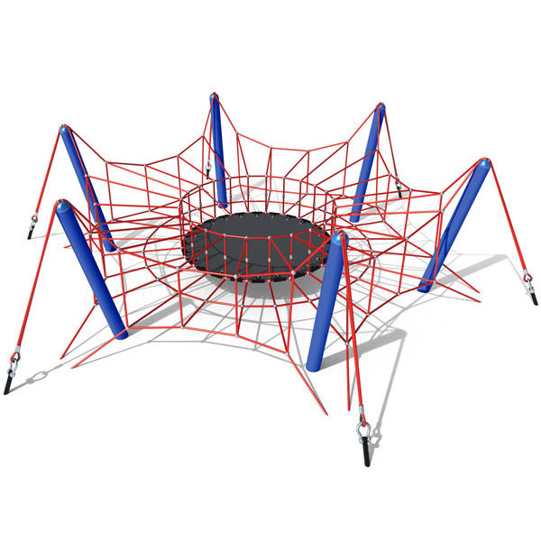 Climbing structure with trampoline - SPIDER LARGE - DYNAMO INDUSTRIES ...
